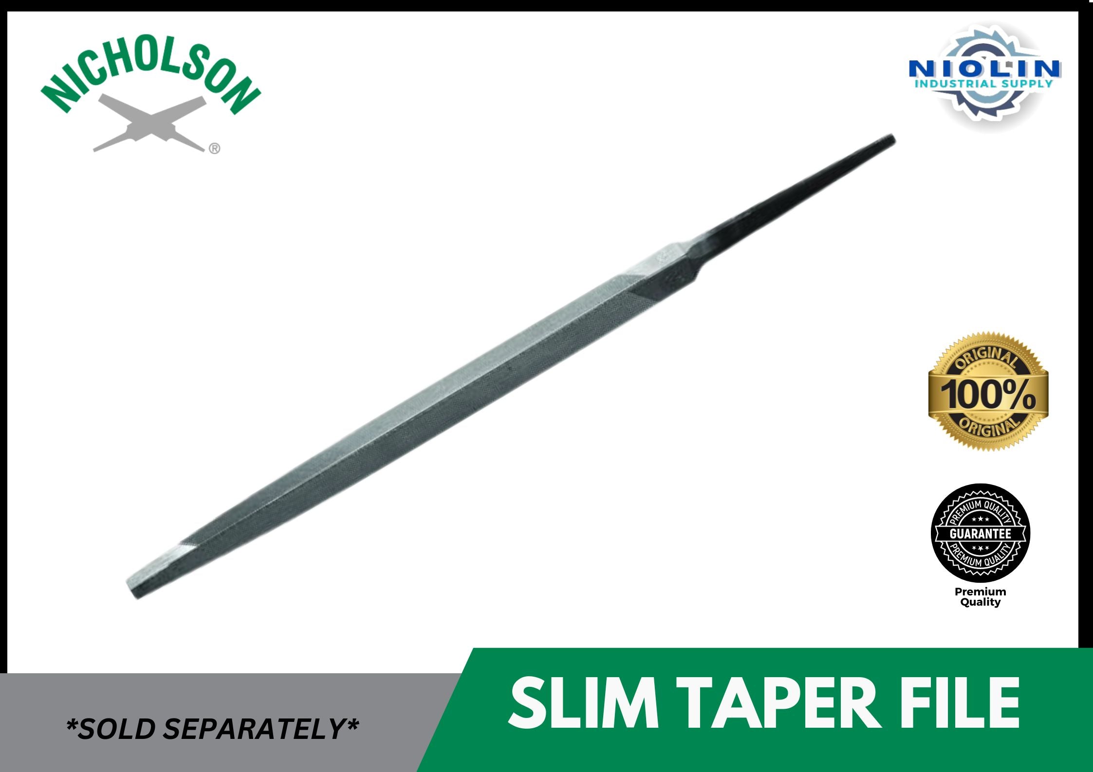 Original NICHOLSON Slim Taper File – Niolin Industrial Supply