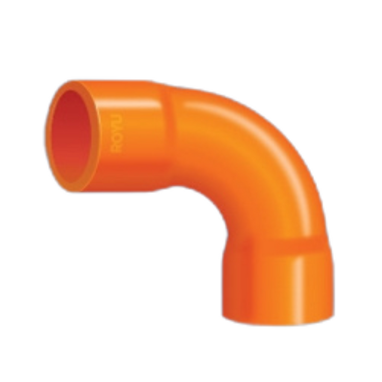 ROYU ORANGE PVC ELEC SHORT ELBOW – Niolin Industrial Supply