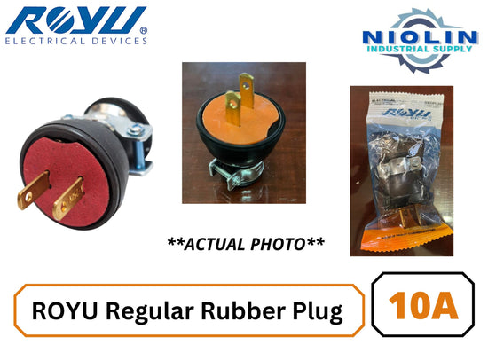ROYU Heavy Duty Rubber Plug ( 10A , 15A ) – Niolin Industrial Supply