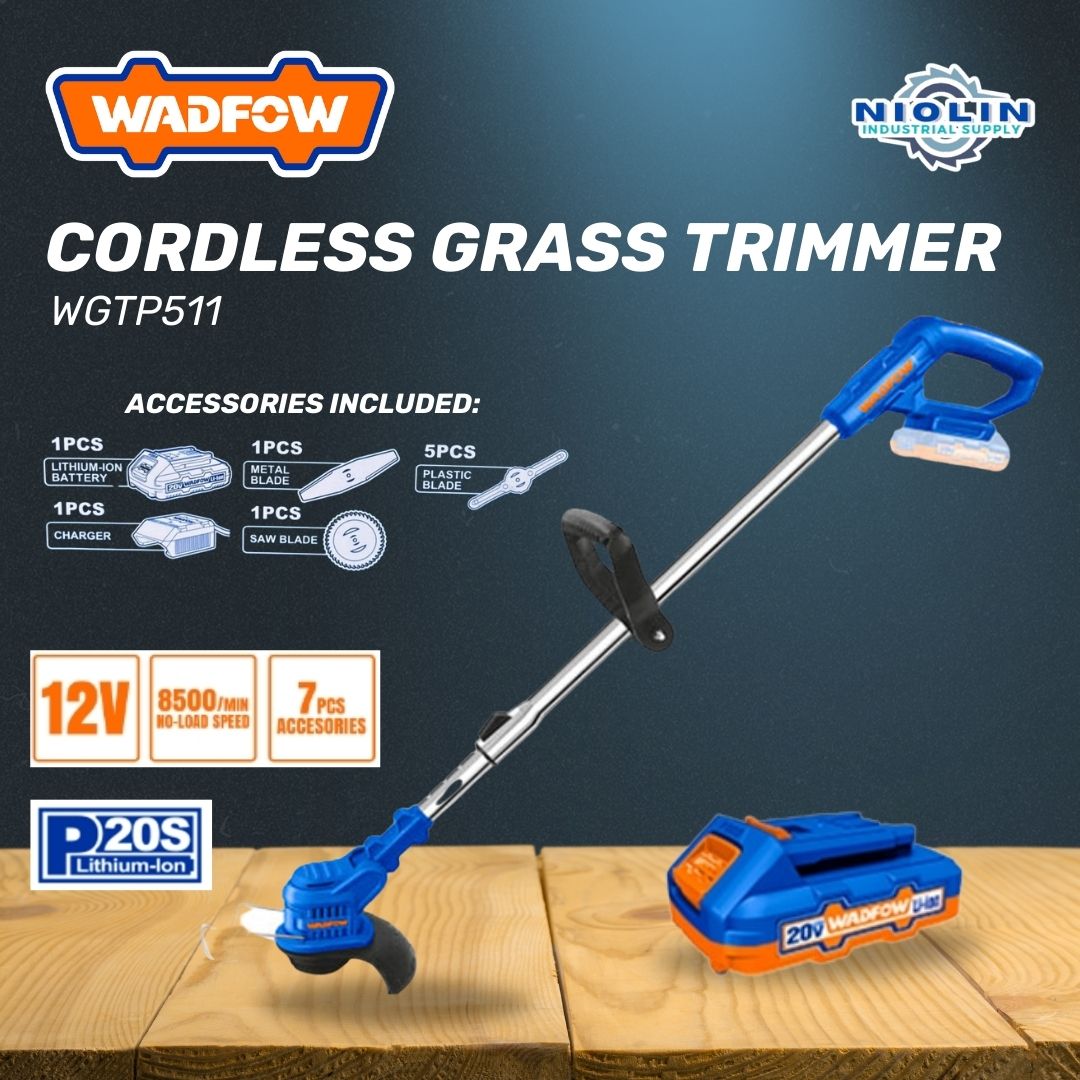 WADFOW LITHIUM-ION GRASS TRIMMER 20V – Niolin Industrial Supply