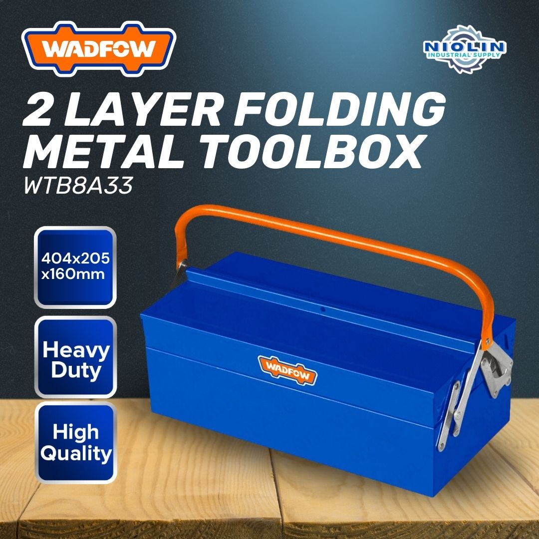 WADFOW 2 LAYER FOLDING METAL TOOL BOX – Niolin Industrial Supply