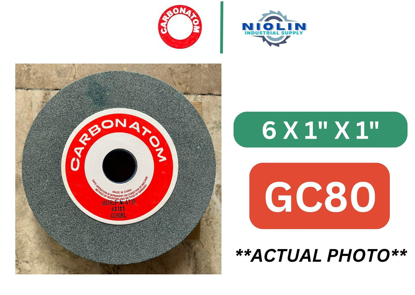 GREEN SILICONE CARBIDE Grinding Wheel CARBONATOM – Niolin Industrial Supply