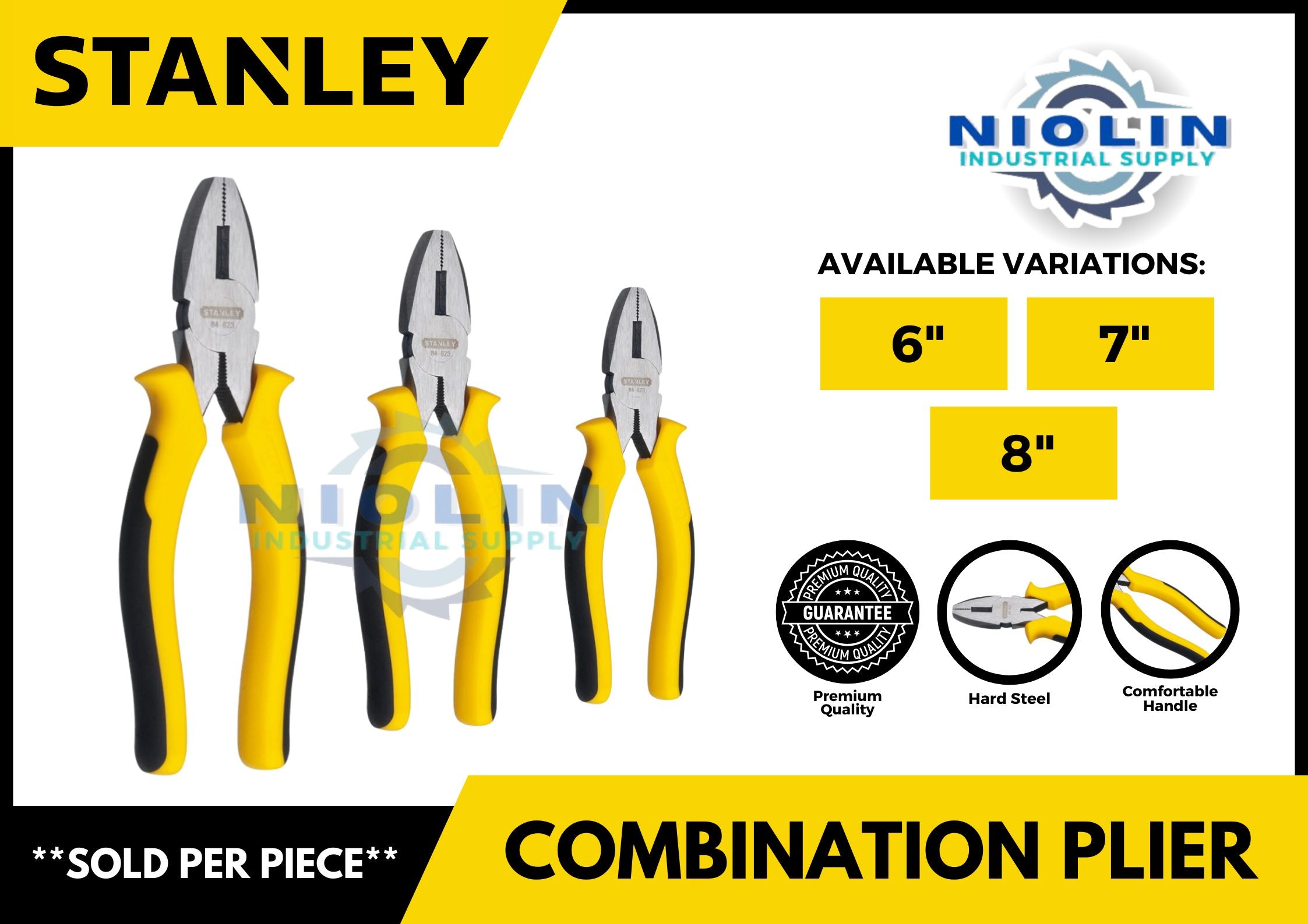 STANLEY Combination Plier – Niolin Industrial Supply