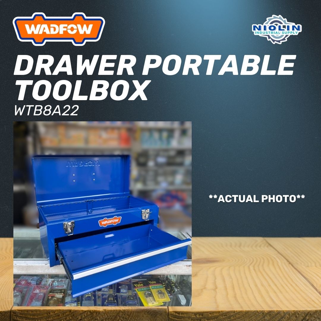 WADFOW METAL PORTABLE SINGLE DRAWER TOOLBOX – Niolin Industrial Supply
