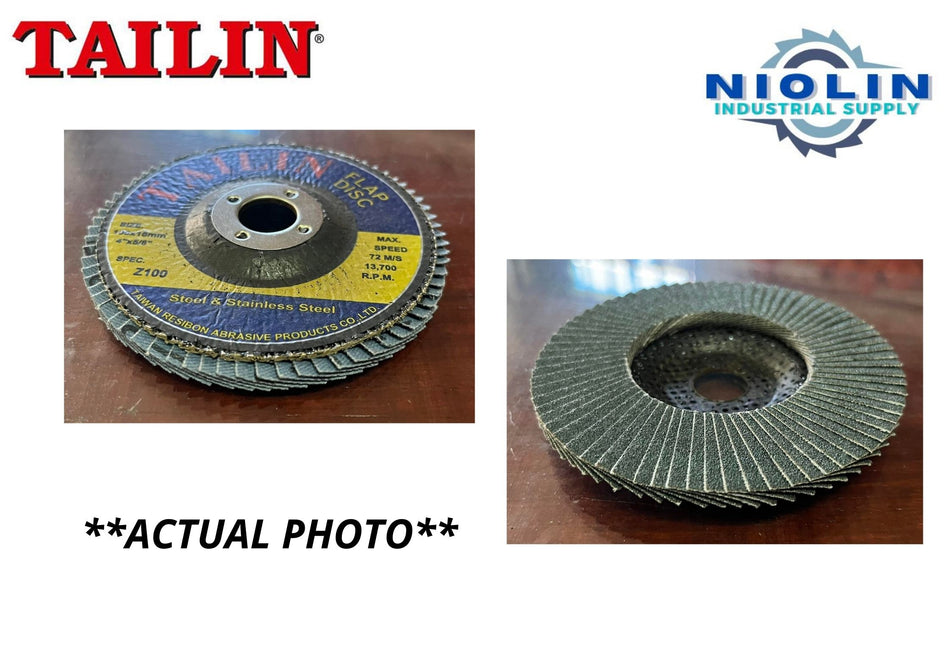 ORIGINAL TAILIN Flap Disc for Stainless / Steel – Niolin Industrial Supply