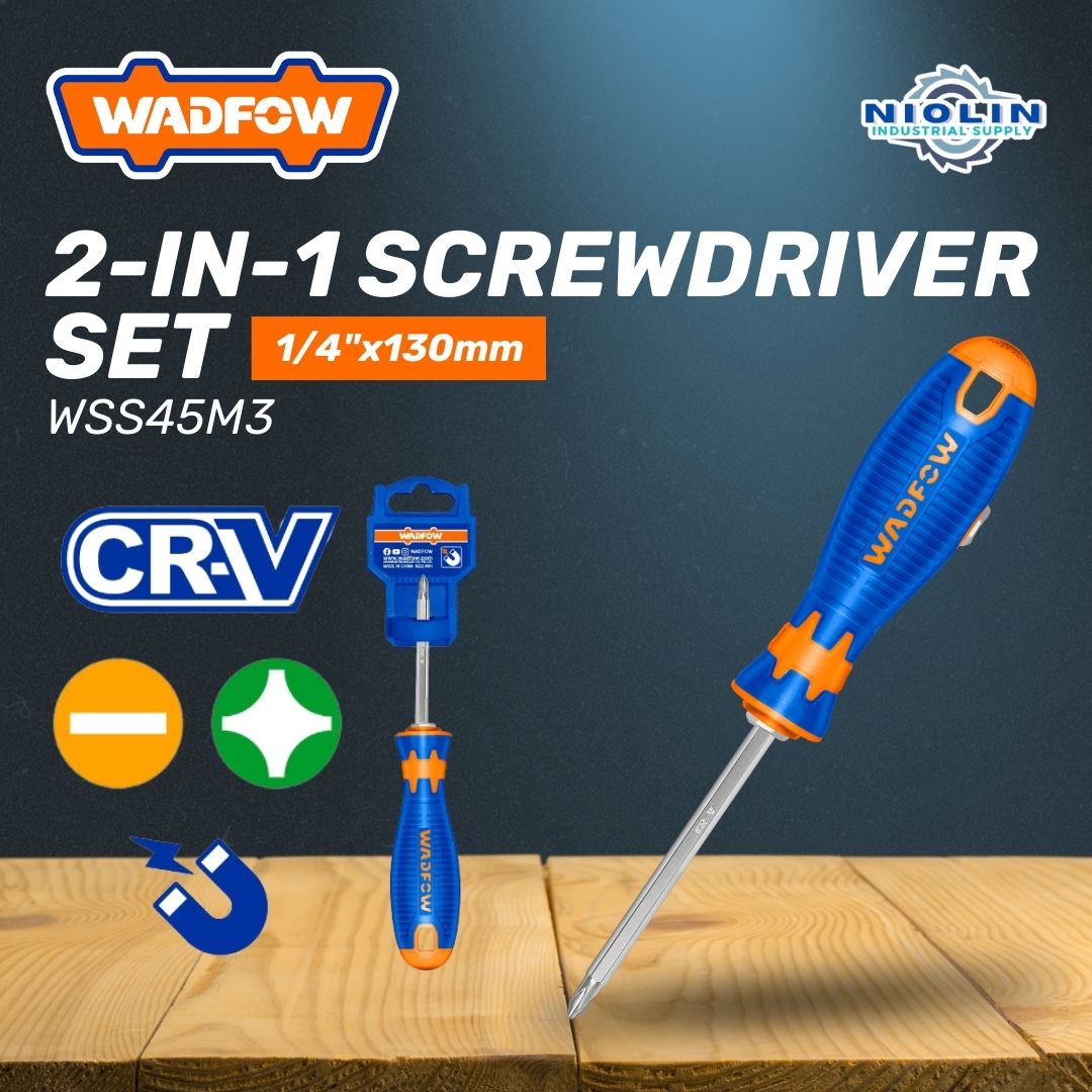 WADFOW 2IN1 SCREWDRIVER SET HAND REPAIR TOOL KIT – Niolin Industrial Supply