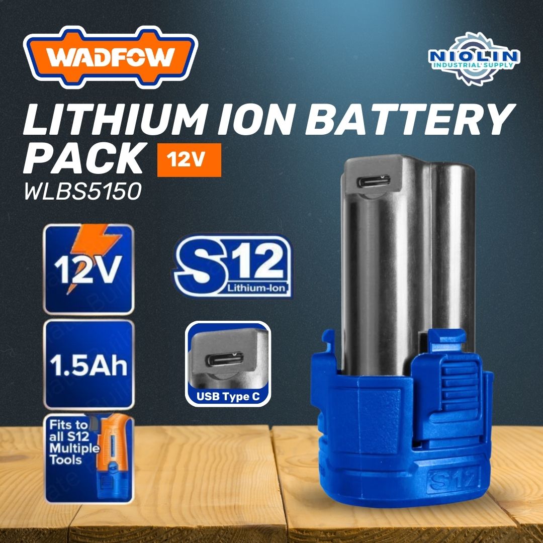 WADFOW LITHIUM-ION BATTERY PACK 12V – Niolin Industrial Supply