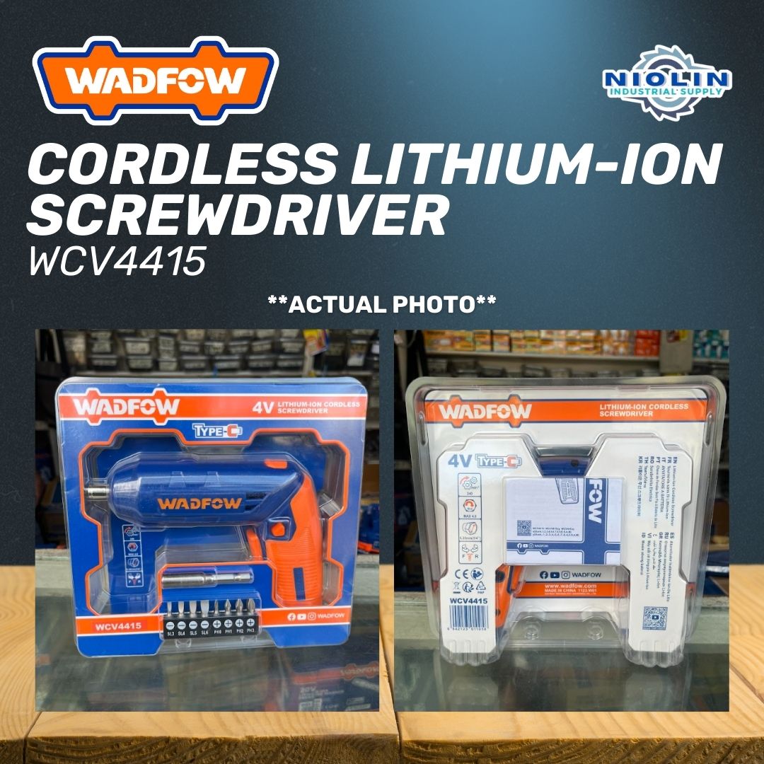 WADFOW LITHIUM-ION CORDLESS SCREWDRIVER – Niolin Industrial Supply