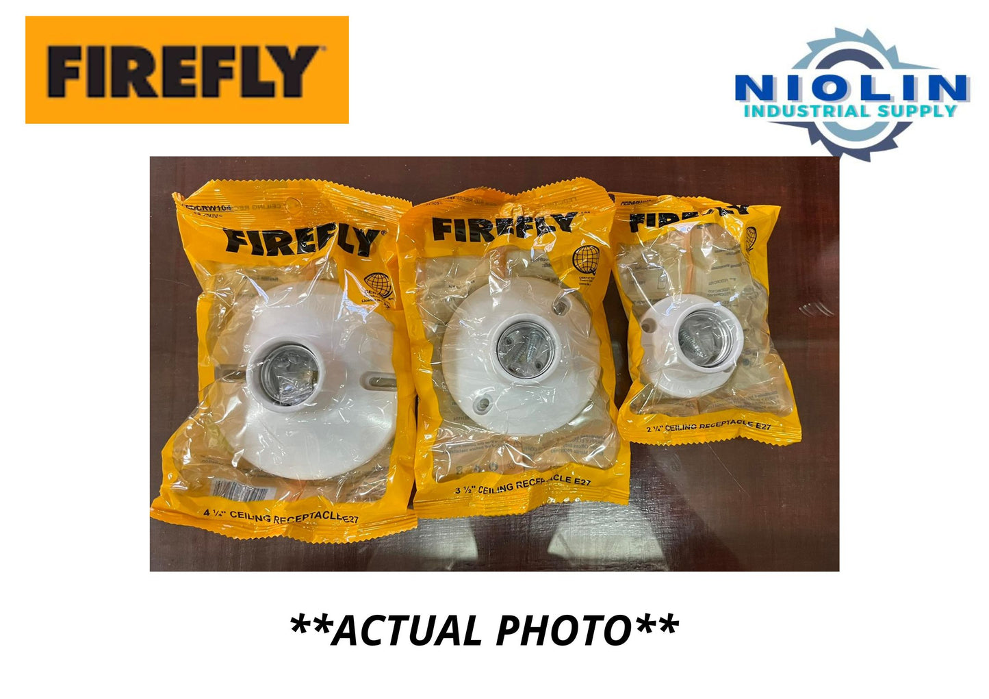 Firefly PVC White Receptacle – Niolin Industrial Supply