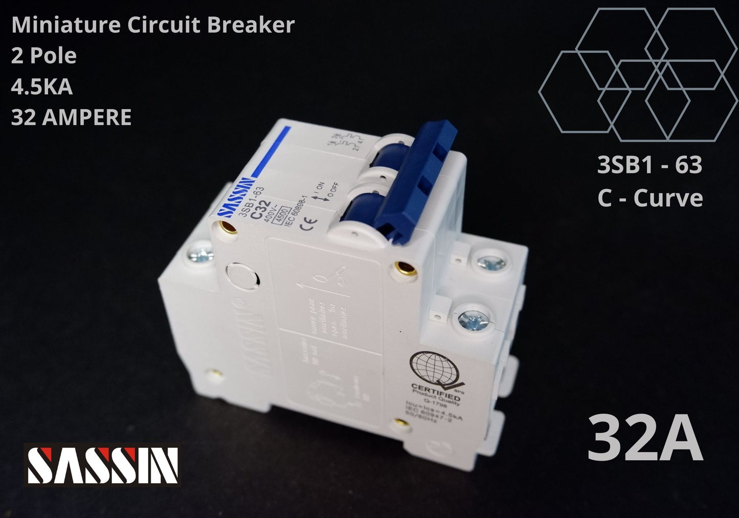 SASSIN Miniature Circuit Breaker ( 16A to 125A ) Sold per piece ...