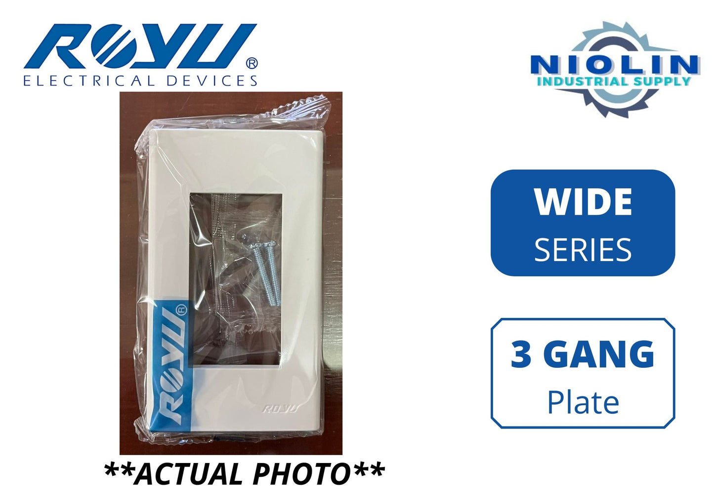 ROYU Duplex Universal Outlet w/ Ground & USB port – Niolin Industrial ...