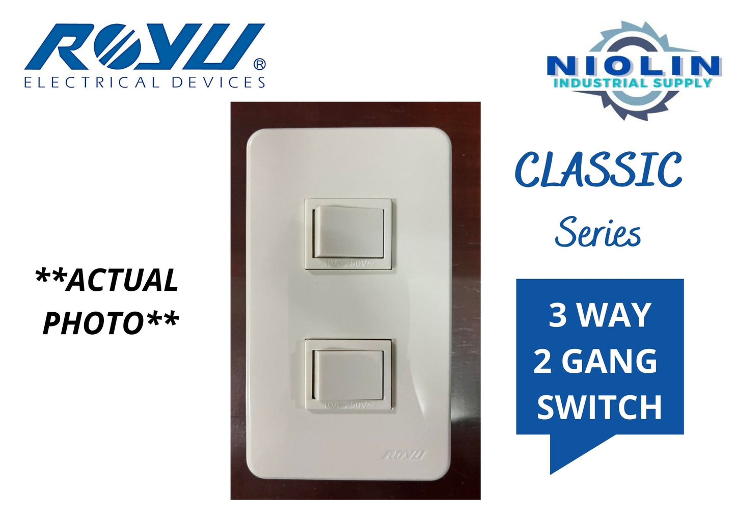 ROYU CLASSIC SERIES Switches, Outlets & Plates – Niolin Industrial Supply