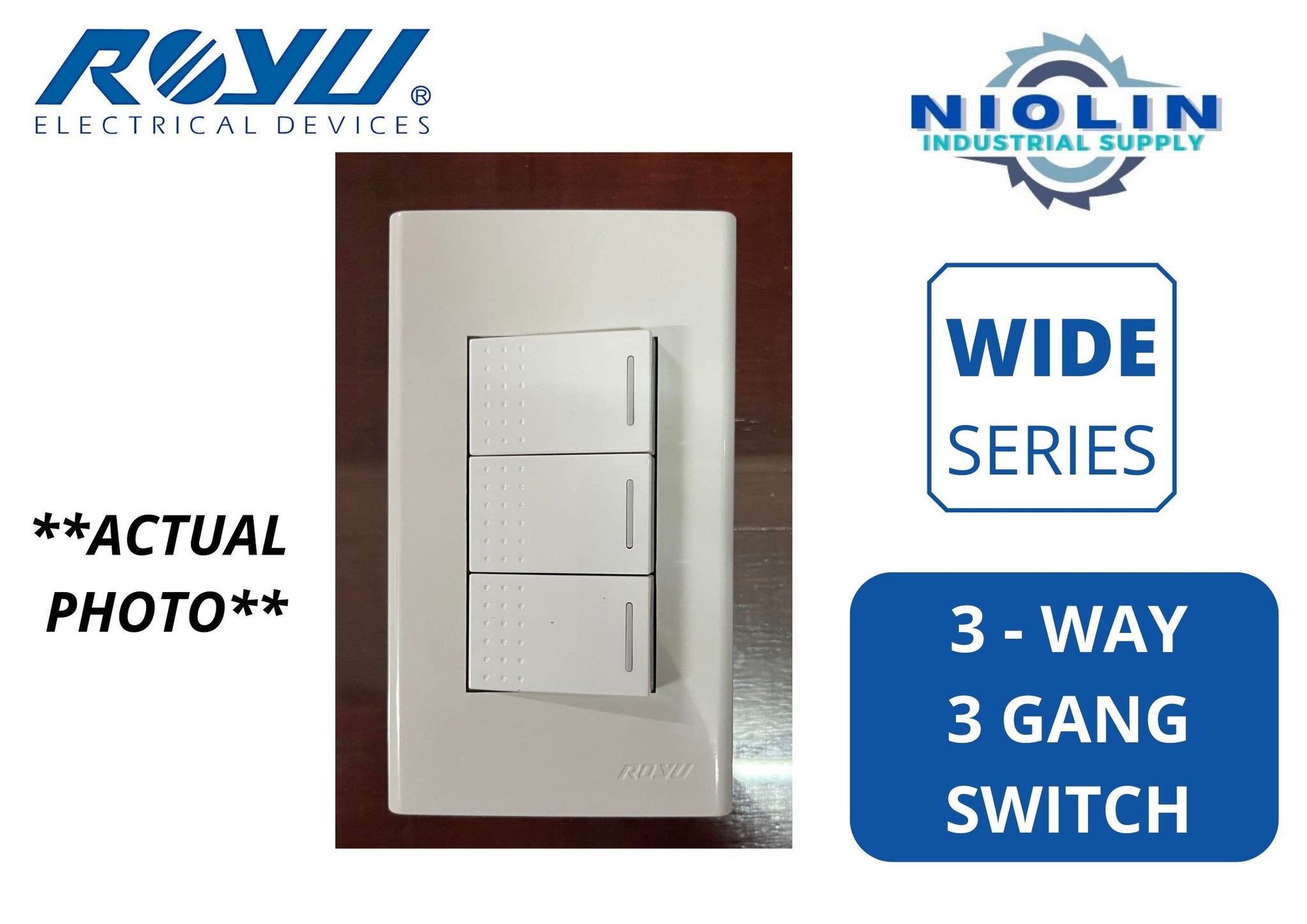 Royu 3 Way Wide Series Switch – Niolin Industrial Supply