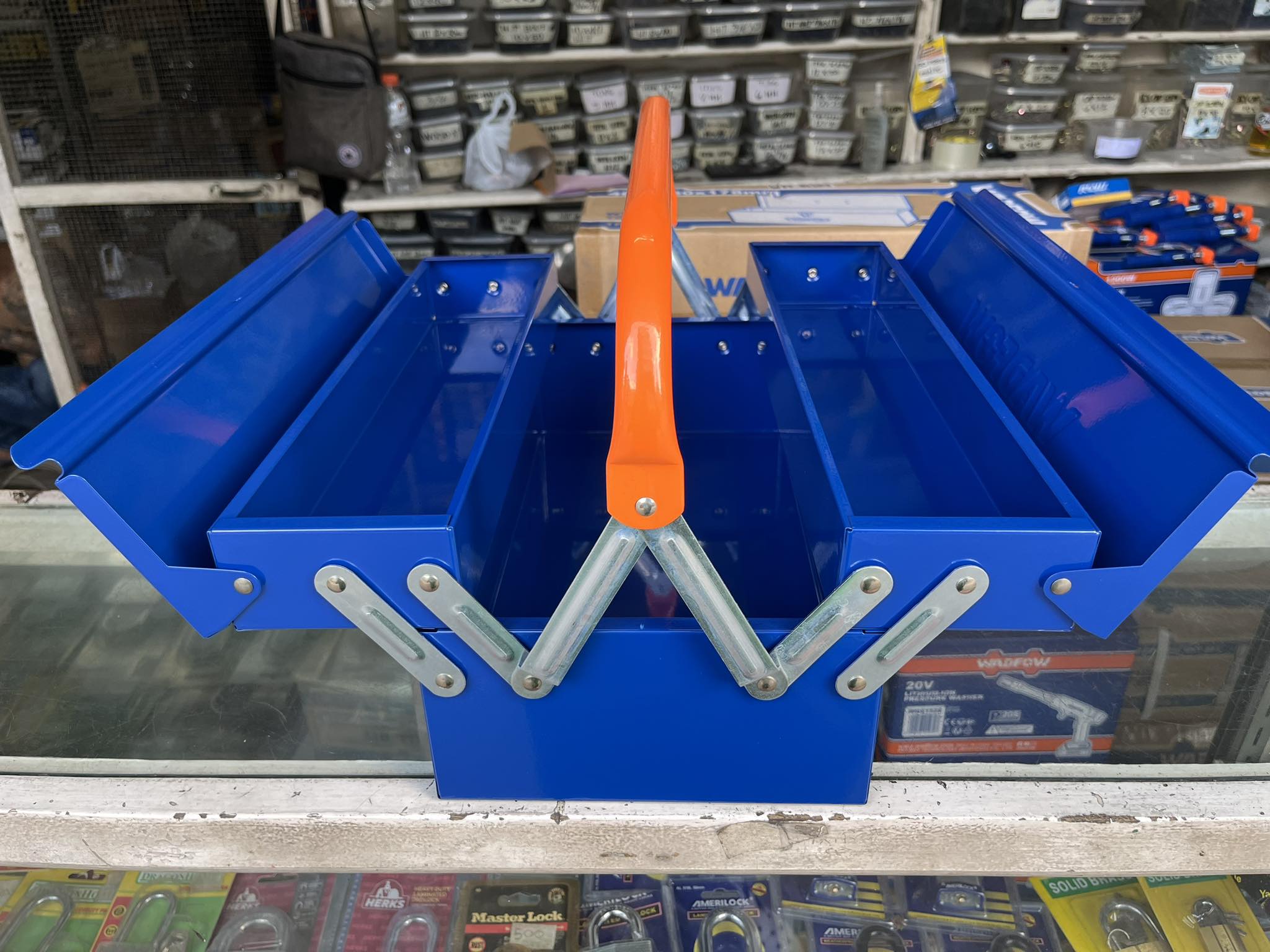 WADFOW 2 LAYER FOLDING METAL TOOL BOX – Niolin Industrial Supply