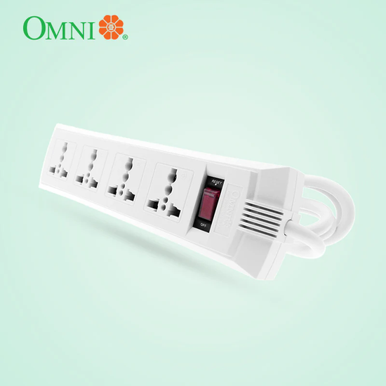 OMNI Universal Outlet Extension Cord 4-Gang with Switch 10A – Niolin ...