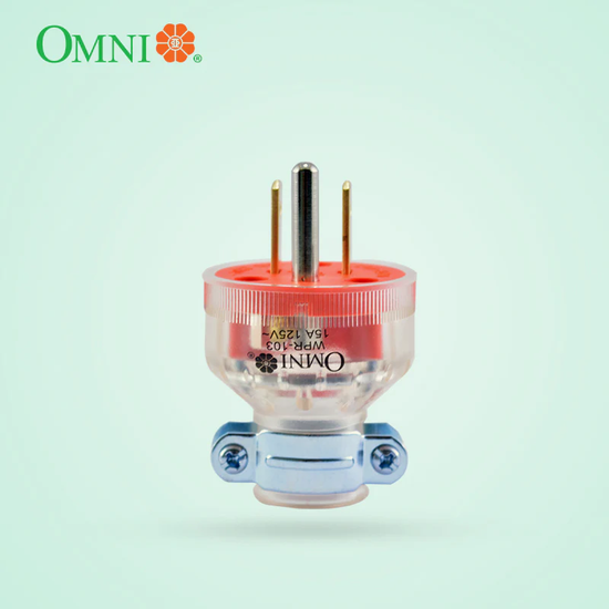 OMNI Parallel Ground Rubber Plug 15A Transparent – Niolin Industrial Supply