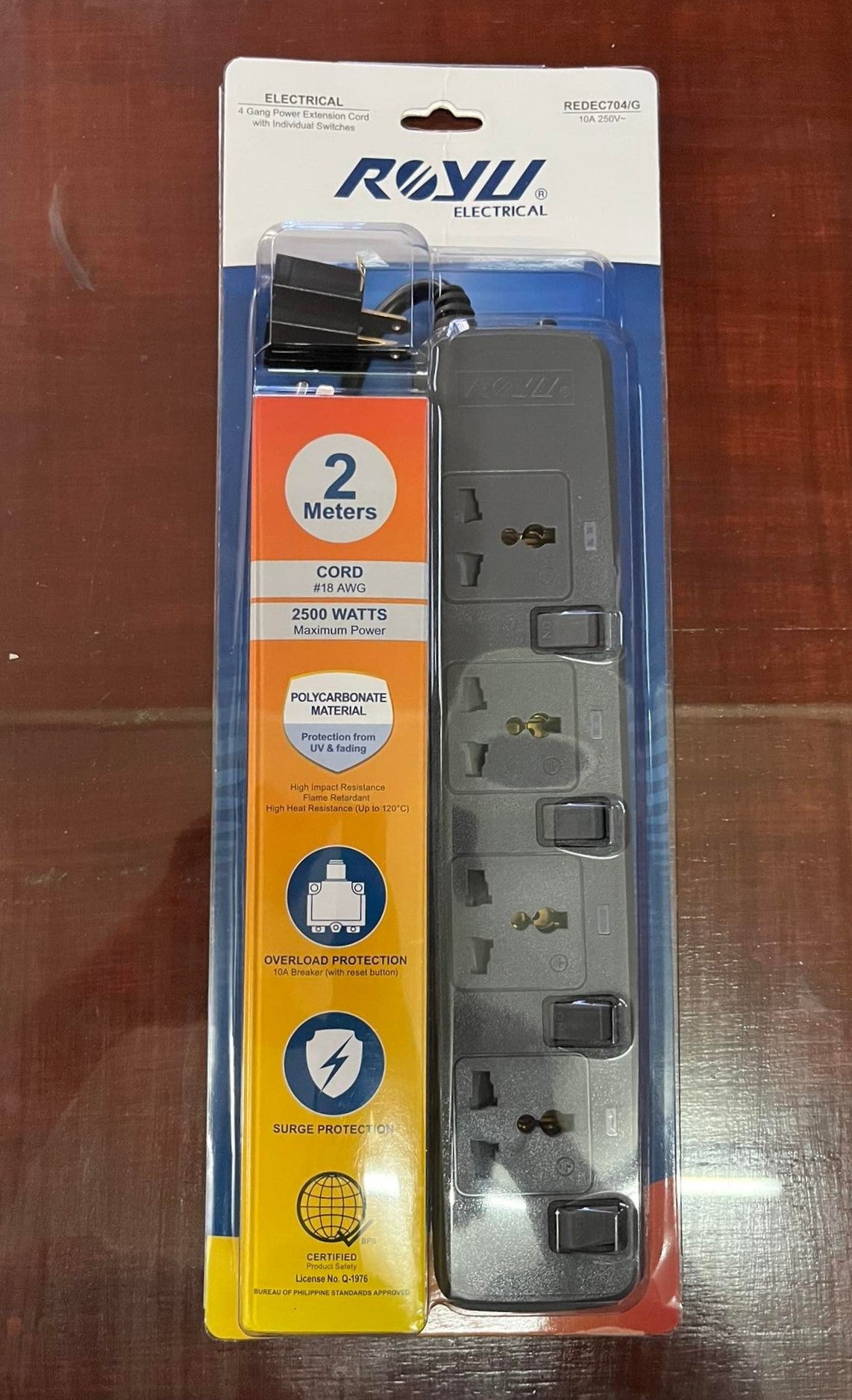 ROYU Power Extension Cord with Individual Switches – Niolin Industrial ...