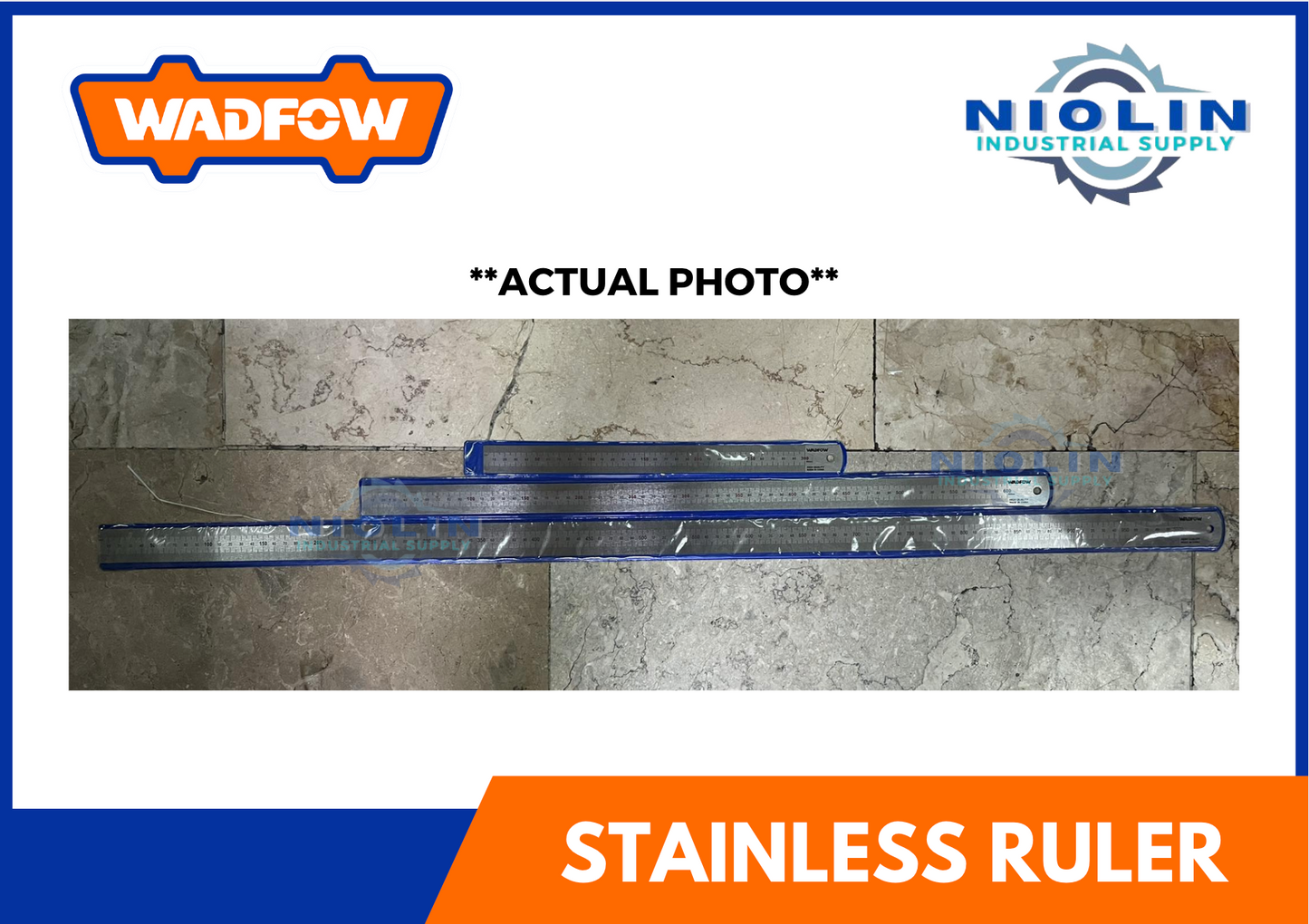WADFOW Stainless Steel Ruler (1 meter) – Niolin Industrial Supply