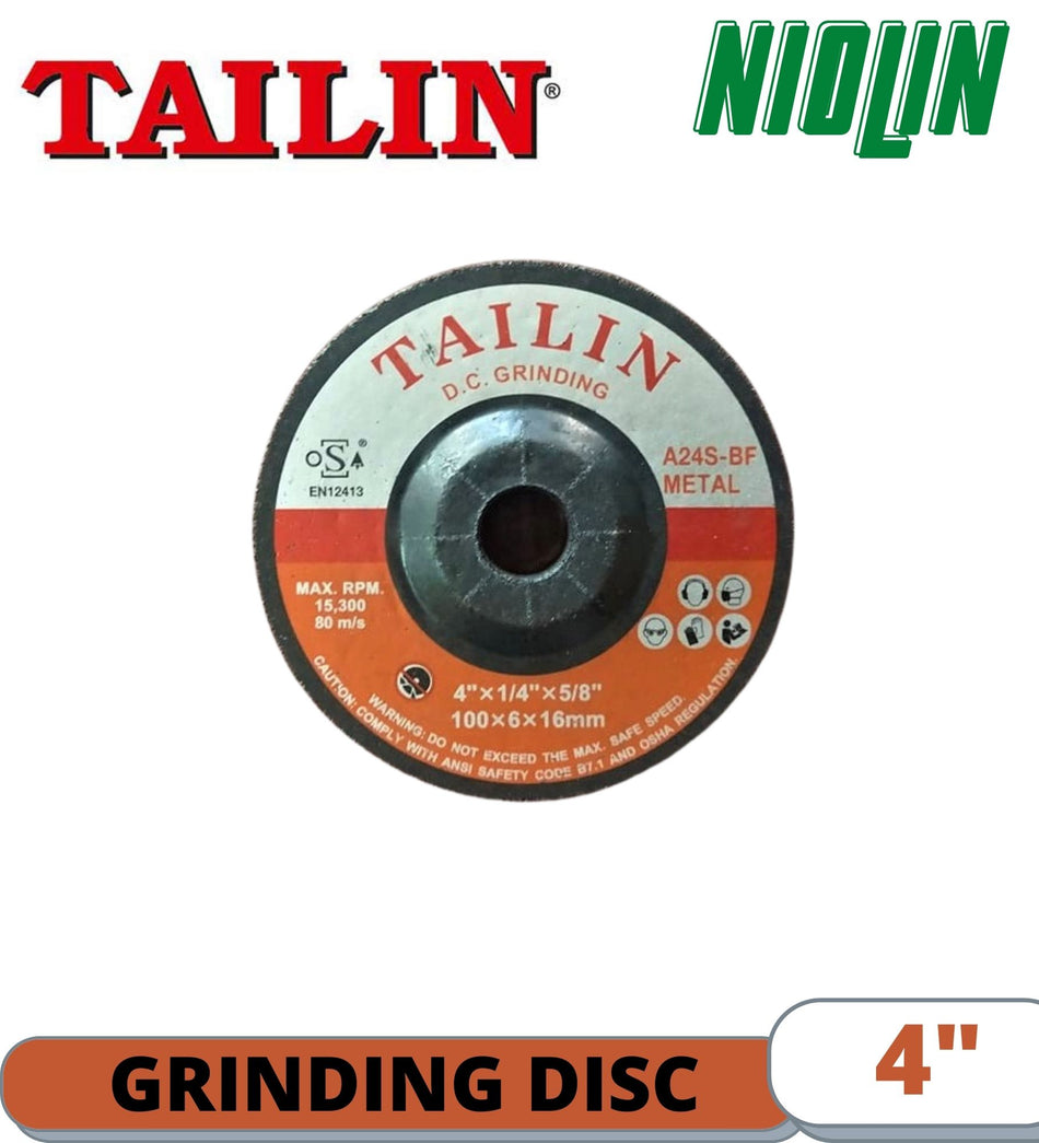 TAILIN Grinding Disc For Metal ( 4" 5" & 7" ) – Niolin Industrial Supply