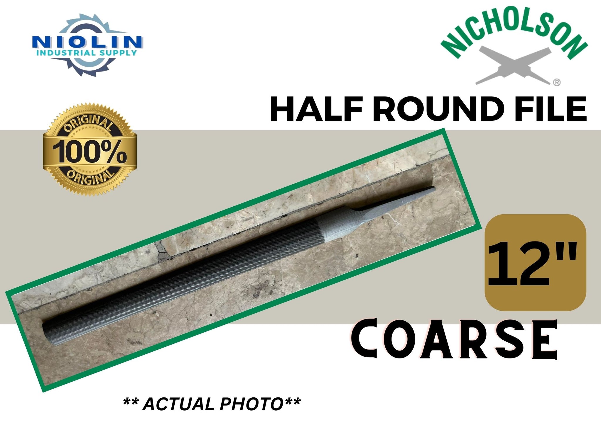ORIGINAL NICHOLSON HALF ROUND FILE – Niolin Industrial Supply