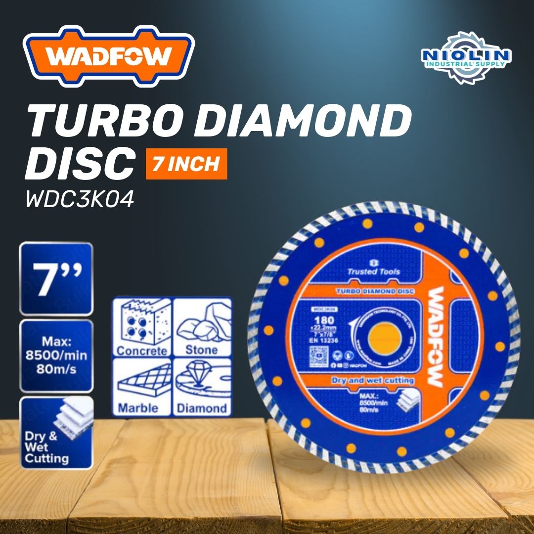 WADFOW TURBO DIAMOND DISC 7" – Niolin Industrial Supply