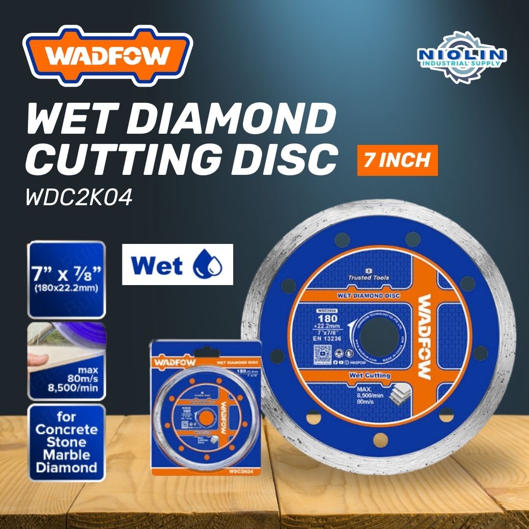 WADFOW WET DIAMOND CUTTING DISC 7" – Niolin Industrial Supply