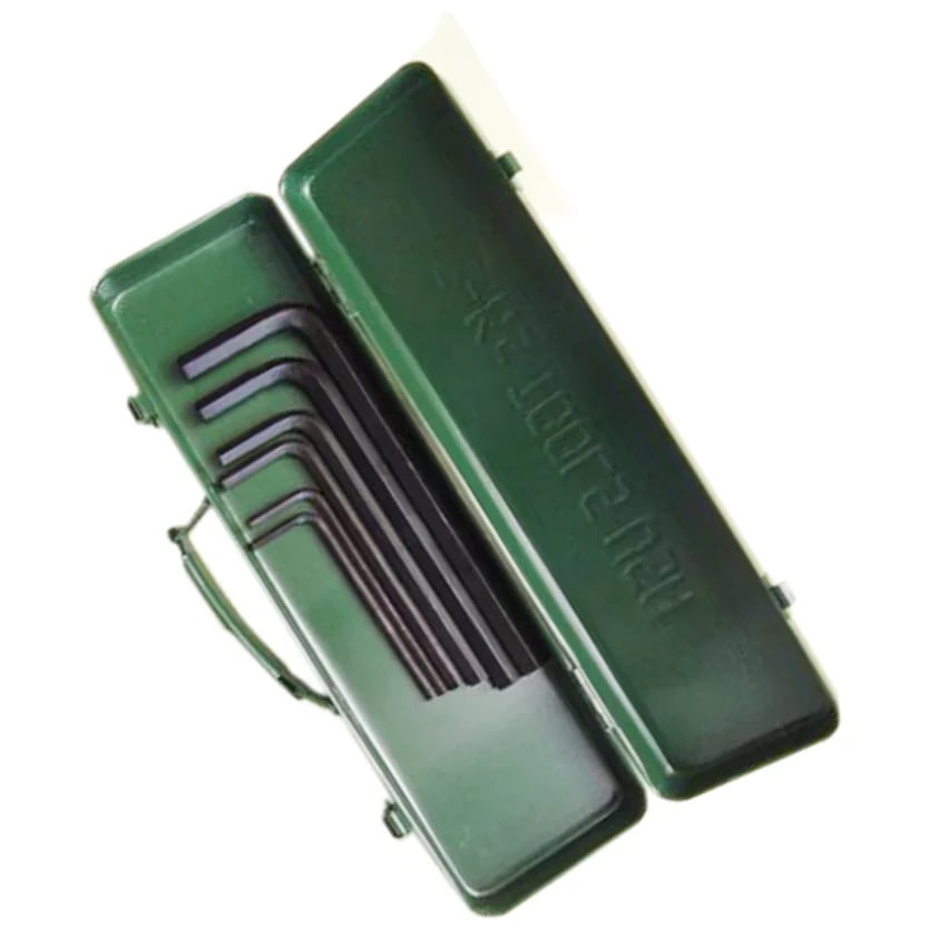 S-Ks Extra Long Arm Hex Allen Wrench Set with Metal Case (Black Finish ...