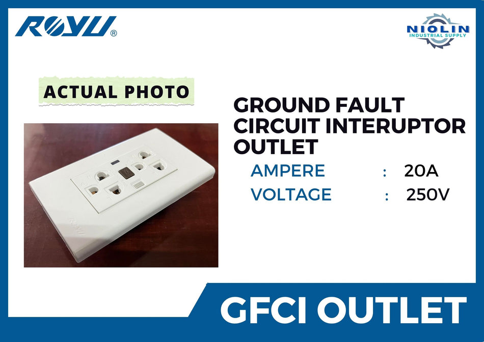 ROYU Duplex Universal Outlet w/ Ground & USB port – Niolin Industrial ...