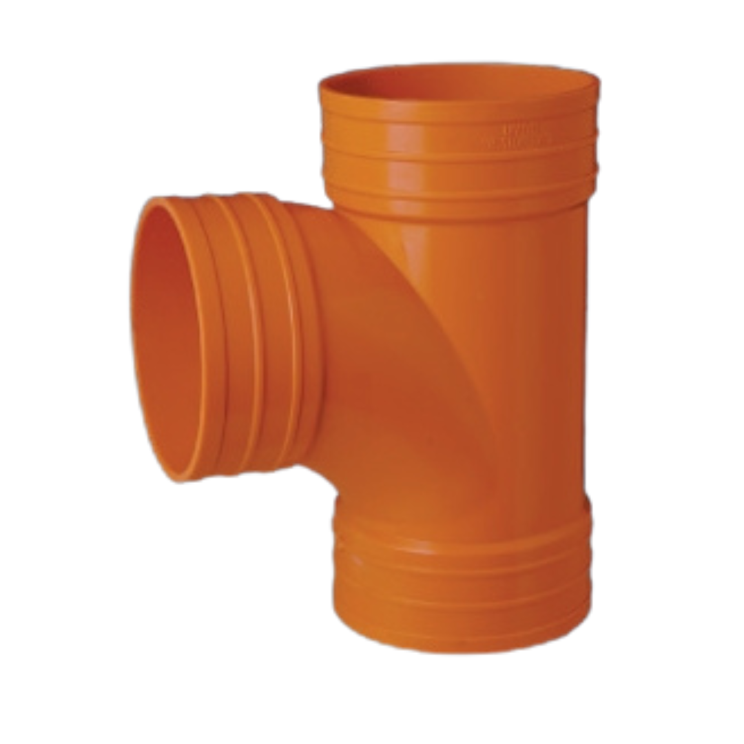 ROYU ORANGE PVC SANITARY 87.5 TEE – Niolin Industrial Supply