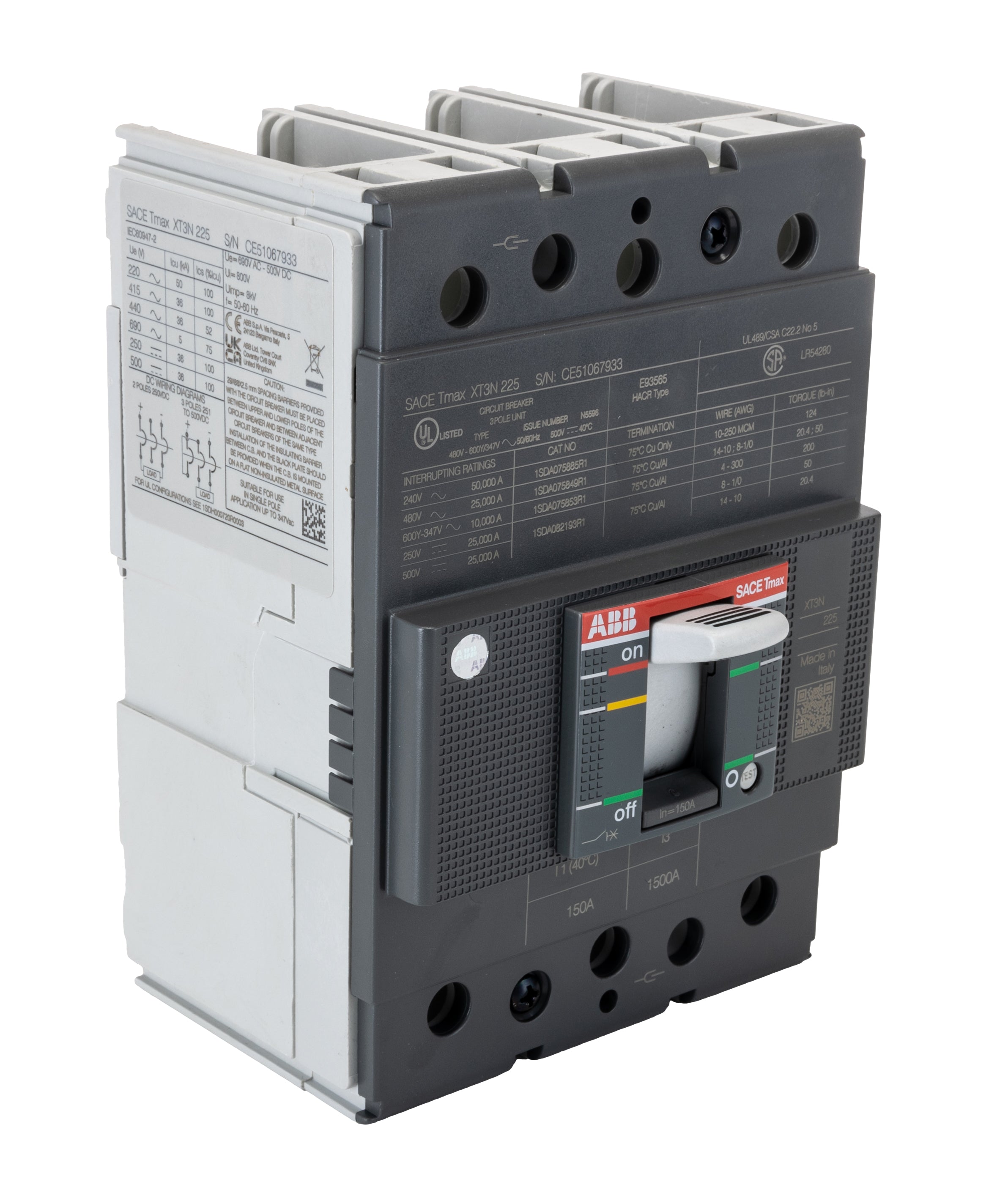 ABB MOULDED CASE CIRCUIT BREAKER (MCCB-FORMULA) – Niolin Industrial Supply