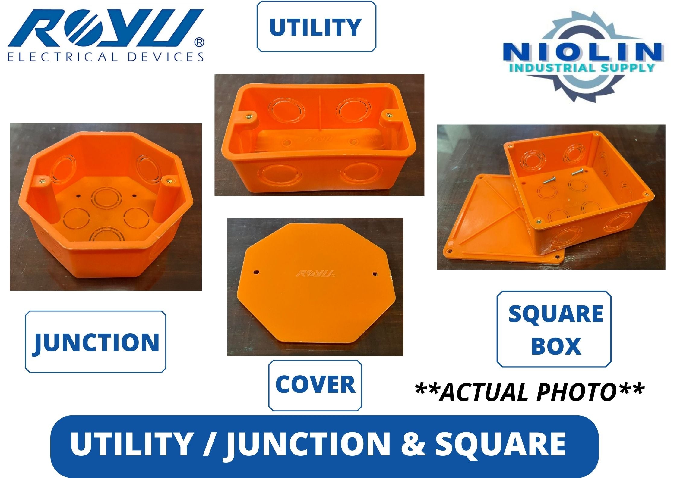 ROYU ( UTILITY / JUNCTION OR SQUARE BOX ) sold per piece – Niolin ...