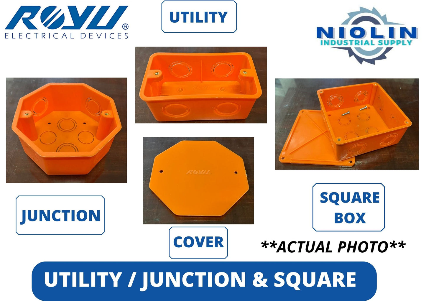 ROYU ( UTILITY / JUNCTION OR SQUARE BOX ) sold per piece – Niolin ...