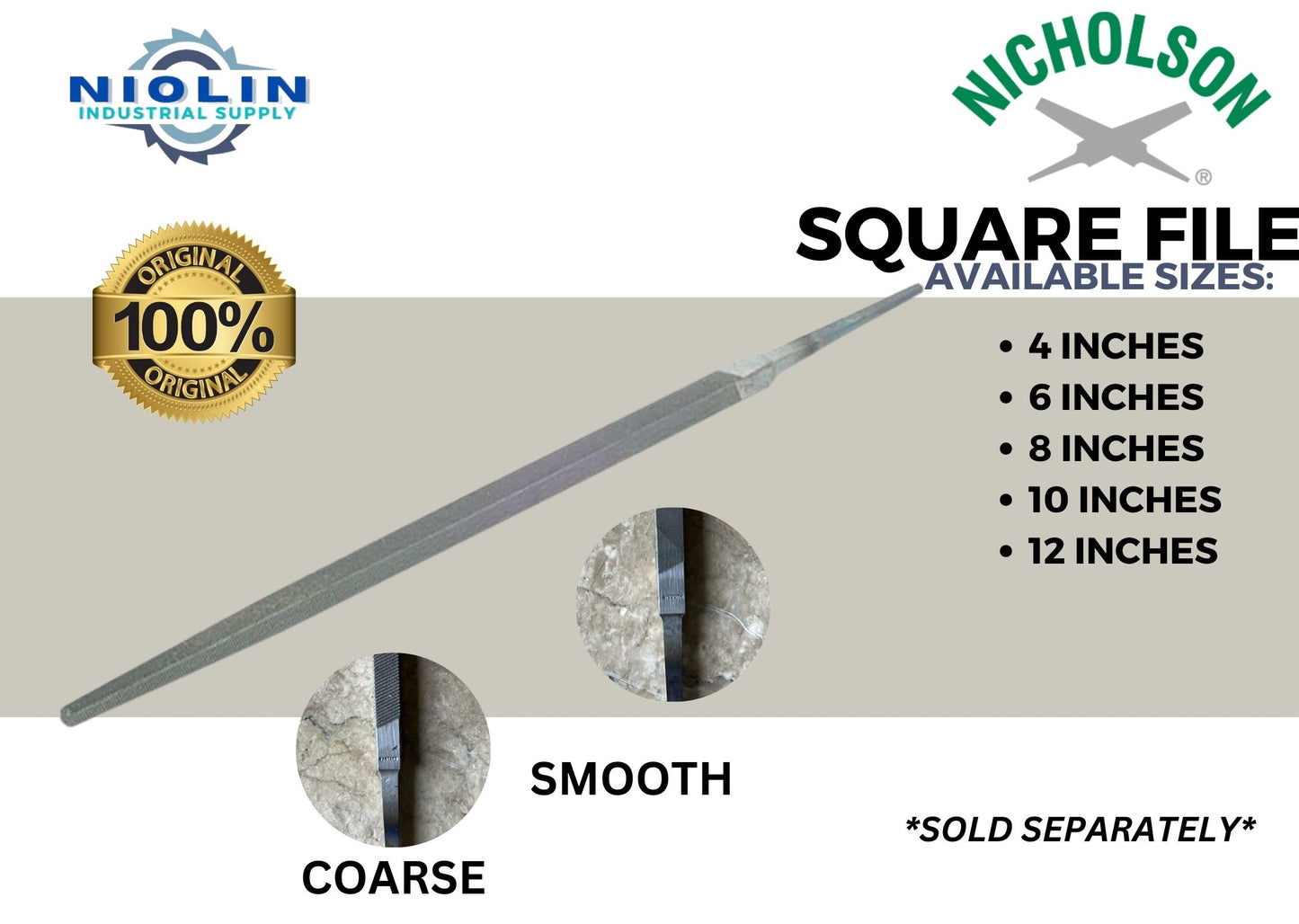 ORIGINAL NICHOLSON SQUARE FILE ( Sold Separately ) – Niolin Industrial ...