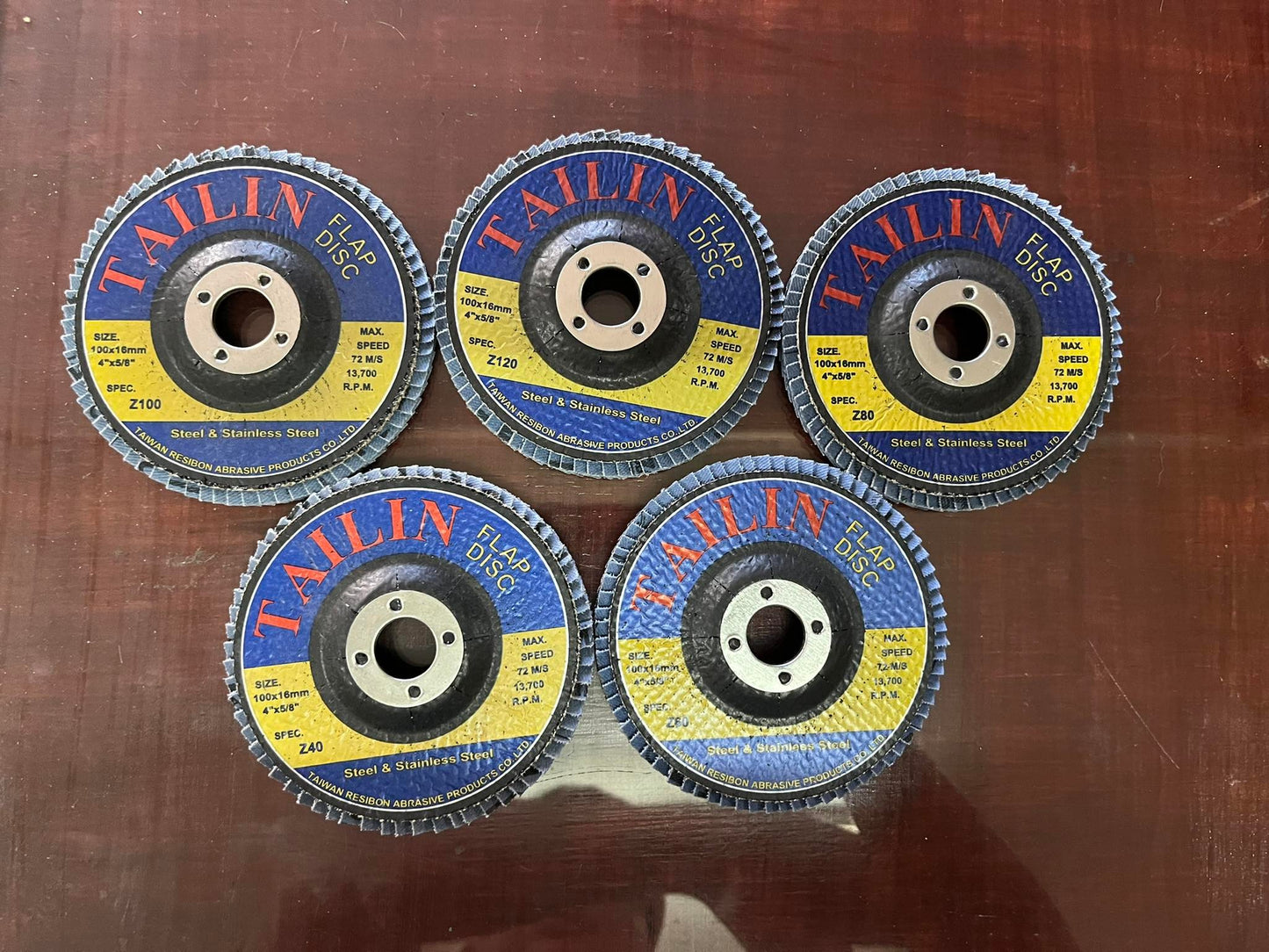 ORIGINAL TAILIN Flap Disc for Stainless / Steel – Niolin Industrial Supply