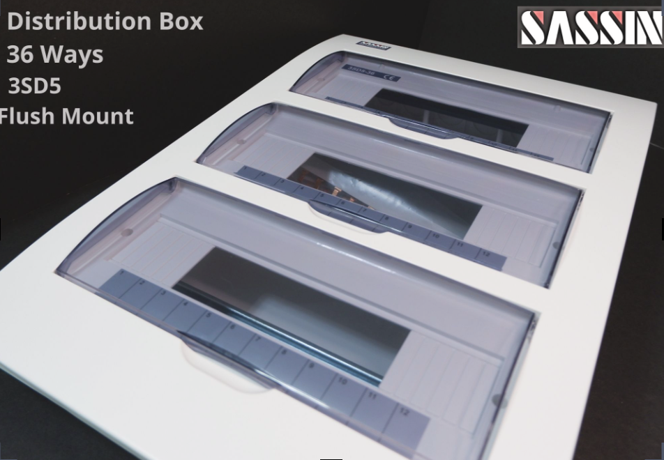 SASSIN Flush Mount Distribution Box 36 Ways – Niolin Industrial Supply