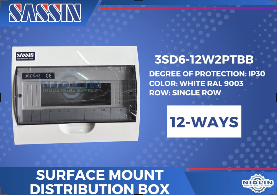 SASSIN SURFACE MOUNT Distribution BOX 12 Ways – Niolin Industrial Supply
