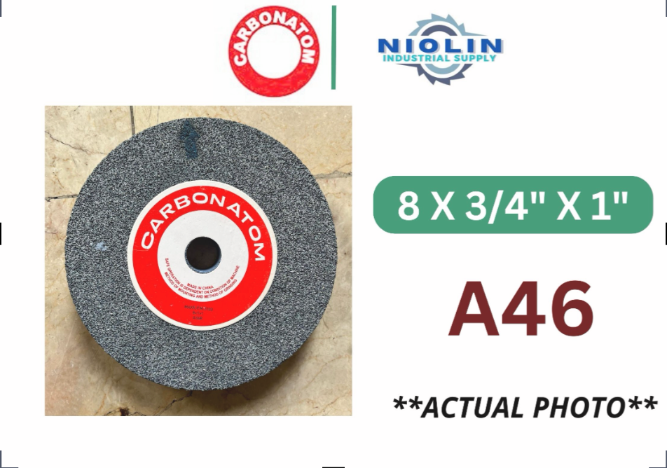CARBONATOM General Purpose Grinding Stone / Wheel (A46 - 8 X 3/4 X 1 ...