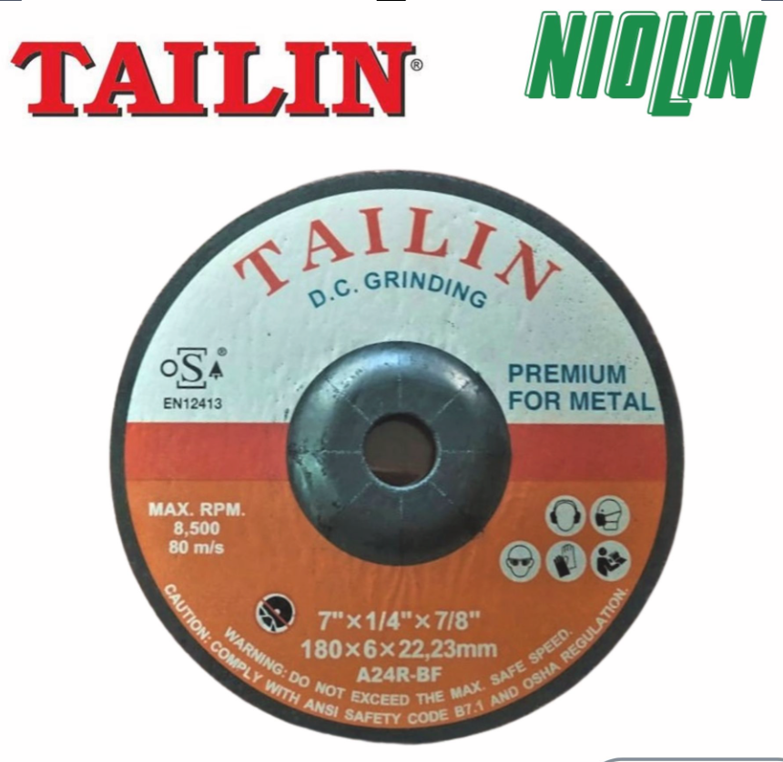 TAILIN Grinding Disc For Metal (7" ) – Niolin Industrial Supply