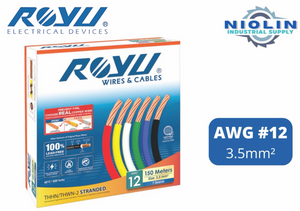 ROYU THHN Stranded Wire #12 ( 3.5mm² ) 150 Meters per Box – Niolin ...