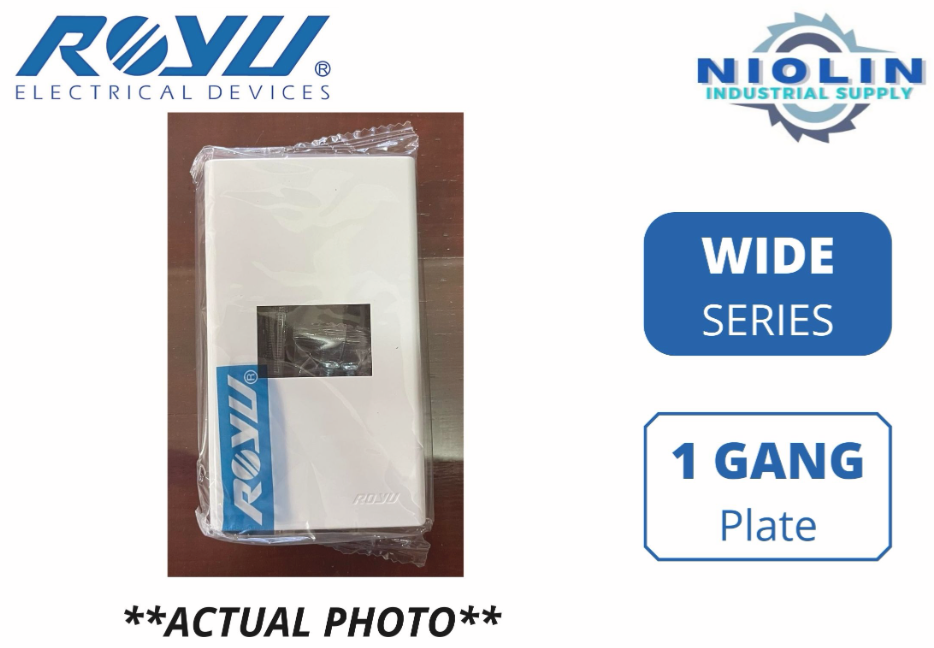 ROYU Wide Series Plate - 1 Gang – Niolin Industrial Supply