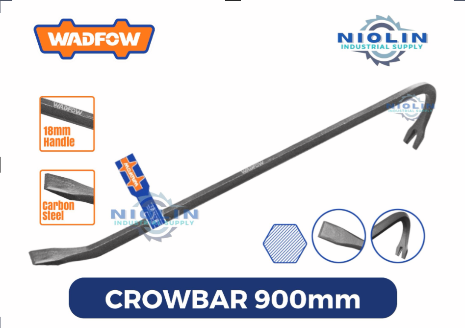 WADFOW Wrecking Bar or CROWBAR 900mm / 36 inches – Niolin Industrial Supply