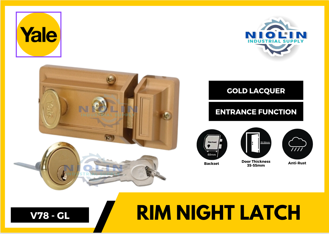 YALE Rim Night Latch – Niolin Industrial Supply