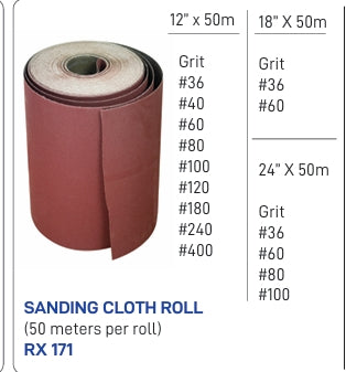RIHON SAND CLOTH ROLL – Niolin Industrial Supply