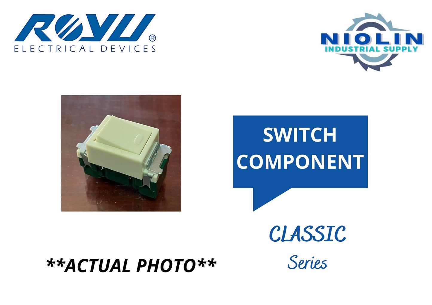 ROYU CLASSIC SERIES Switches, Outlets & Plates – Niolin Industrial Supply
