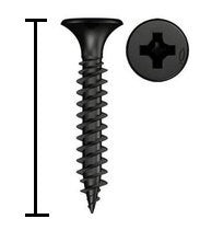 500pcs Black Screw for Wood – Niolin Industrial Supply