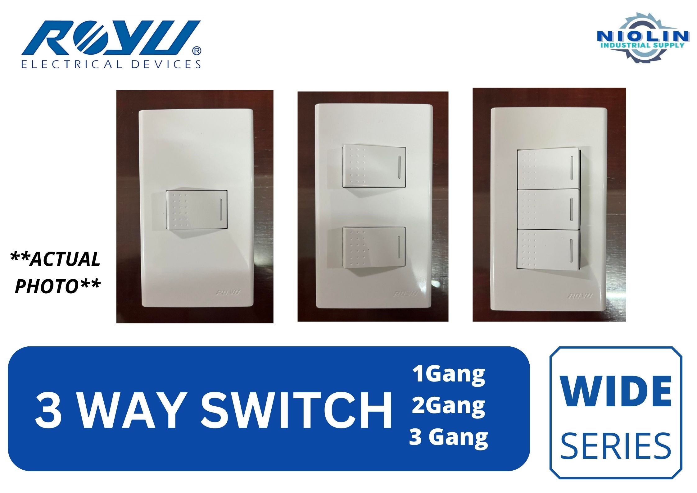 Royu 3 Way Wide Series Switch – Niolin Industrial Supply